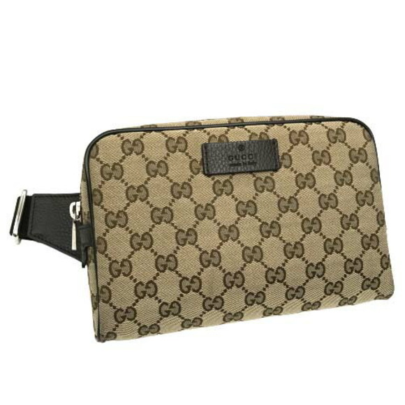 Gucci | Bags | Gucci Gg Canvas Body Bag Waist Pouch Waist Bag Crossbody ...